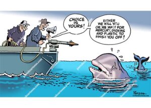 Plastic Pollution In Sea - Paresh Cartoons