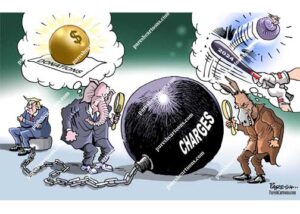 Trump charges analysis - Paresh Cartoons